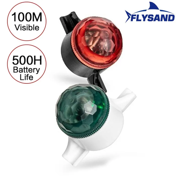 FLYSAND Electronic Fishing LED Light Fishing Bite Alarms Portable Night ...