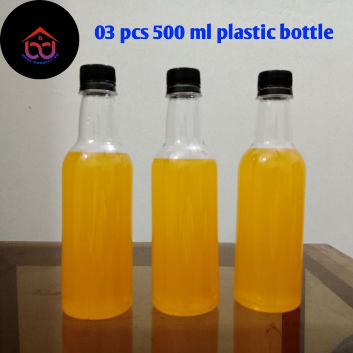03 pcs 500 ml plastic bottle (only bottle) | Daraz.com.bd