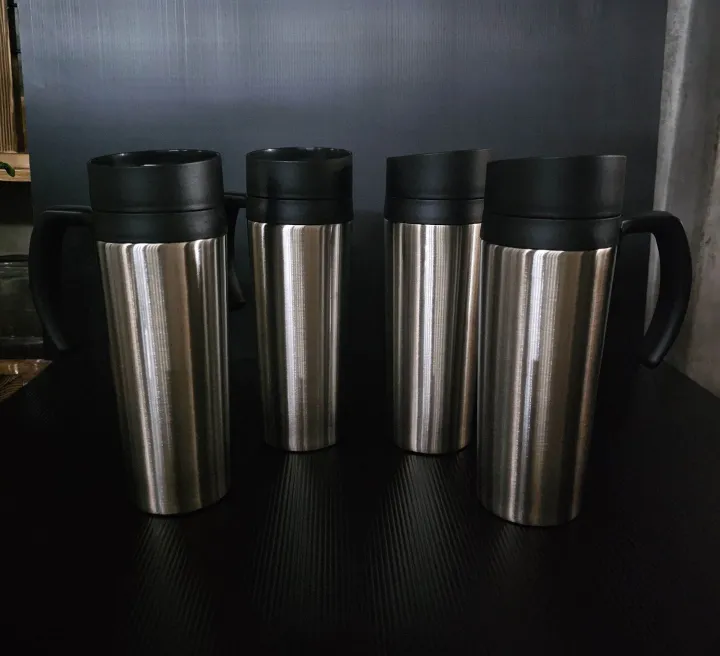 Hot cold mug, temperature mug with rotary handle, Button Lock, ready to ...