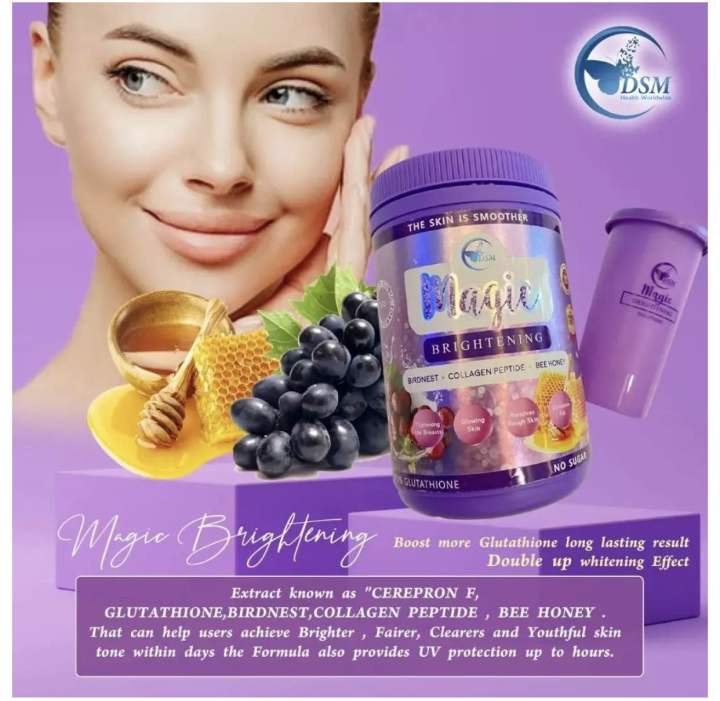 MAGIC BRIGHTENING WITH 75% GLUTATHIONE, COLLAGEN & BEEN HONEY - FOR ...