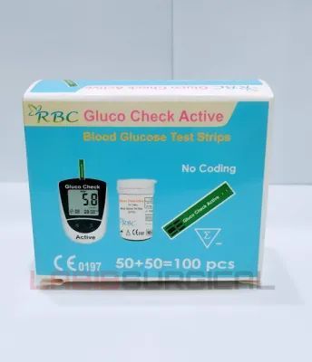 Gluco Check Active Blood Glucose Monitor Test Strips/Diabetics Test ...