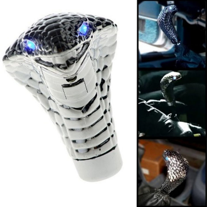 Cobras Snake Shape Car Handle With LED Light Gear Levers Knob Car ...