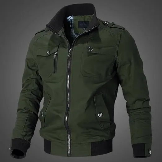 Sultan Men’s Winter Zipper Jacket | Stylish Bomber Upper with Pocket ...