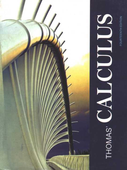 THOMAS CALCULUS 14th Edition | Daraz.pk
