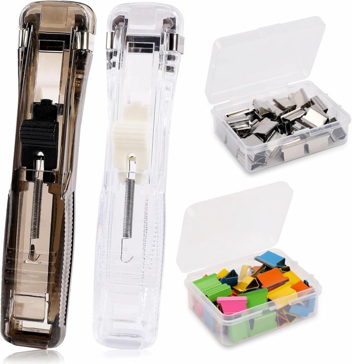 Portable Handheld Paper Clam Clip Dispenser Paper Clam Clip Dispenser ...