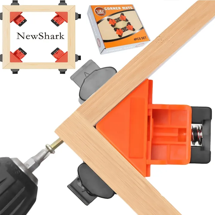 90 Degree Corner Clamps for Woodworking, 4pcs Cabinets, Photo Framing ...