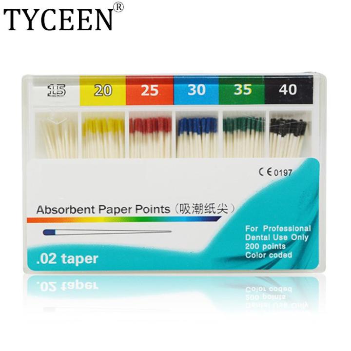 200PCS Dentistry Absorbent Paper Points Mixed Sizes#15-40 Paper Tips ...