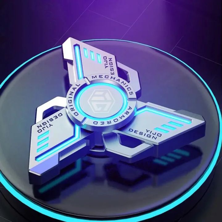 Stress Relief Toy Antistress EDC Luminous Fidget Spinners Alloy Metal ...