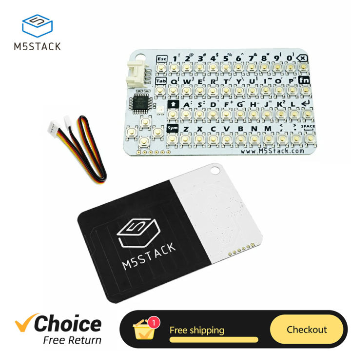 M5Stack CardKB v1.1 50 Key QWERTY Keyboard Development I2C Port Kit ...