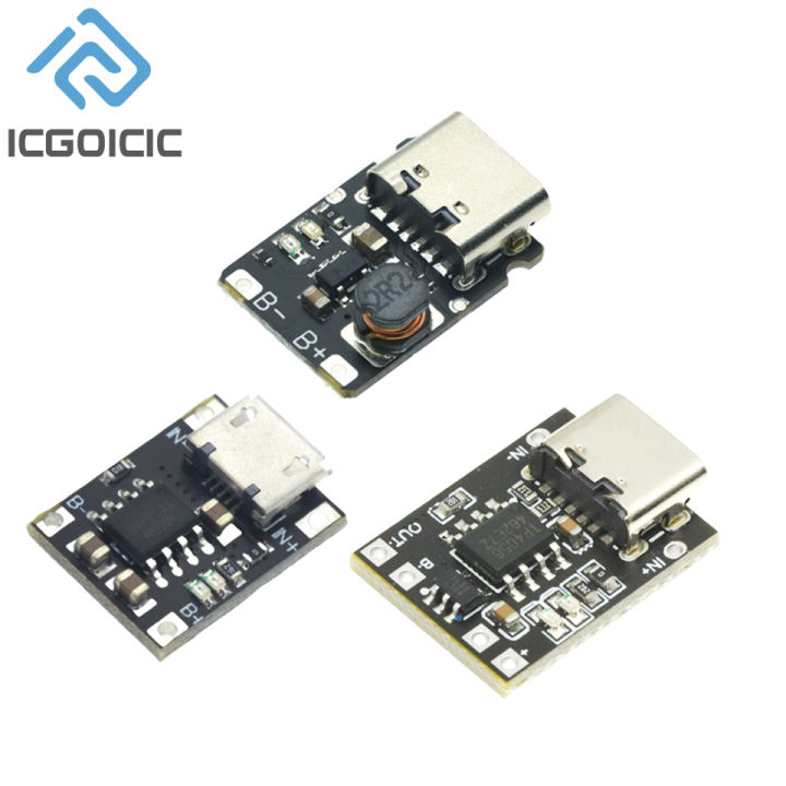 Type-C USB TP4057 1A Lithium Battery Charging Protection Board Module ...