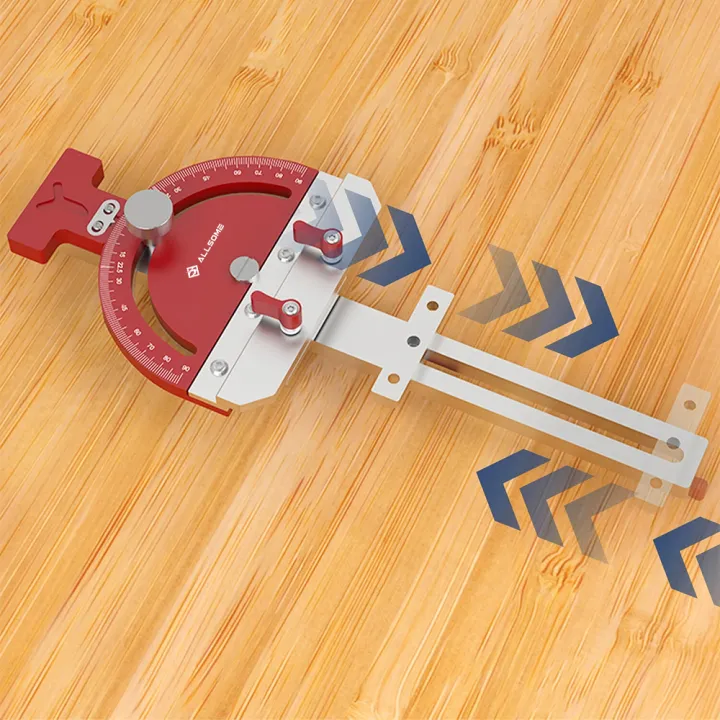 Allsome Adjustable Multi-angle Track Saw Guide Square Right Angle Guide ...