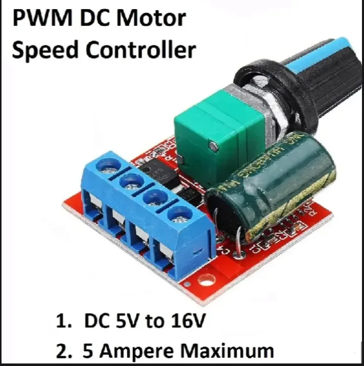 Mini DC Motor PWM Speed Controller 3V 6V 12V 24V 35VDC 90W 5A DC Motor Speed Control Switch LED ...