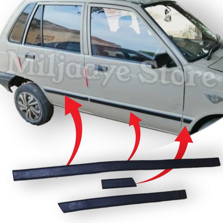 Suzuki Mehran Door Moulding Body Moulding Old Style 6pcs For Both Sides ...