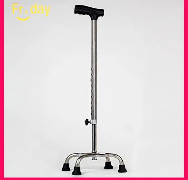Stainless Steel Quad Cane Walking Stick.white Colour | Daraz.com.bd