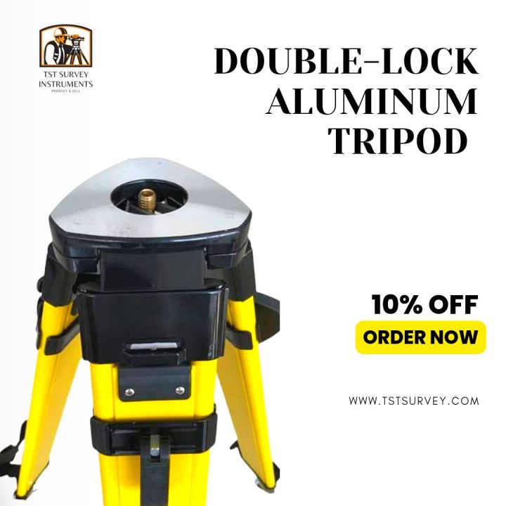 DOUBLE-LOCK Aluminum Tripod For TOTAL STATION | Daraz.com.bd