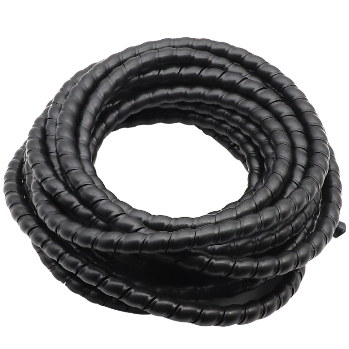 2M Long 8/10/12mm Cable Protection Sleeving Spiral Wound Flexible Wire ...