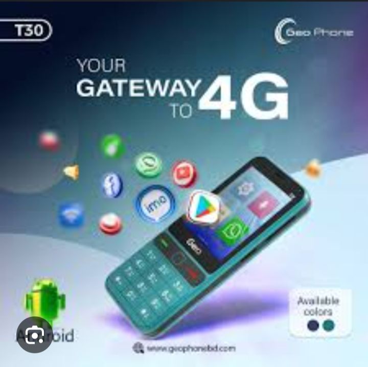 Geo T30 full Android batton mobile Apps: Google Play Store, IMO, WhatsApp, YouTube, FB, TikTok ...