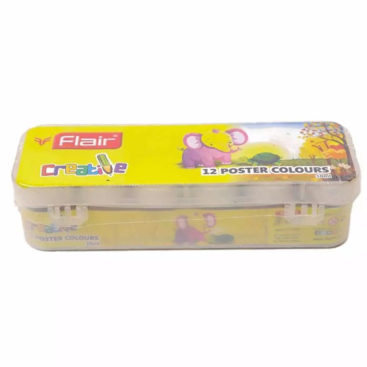 Flair Creative Poster Colours 12pc Set - 10ml Per Pc | Daraz.com.bd