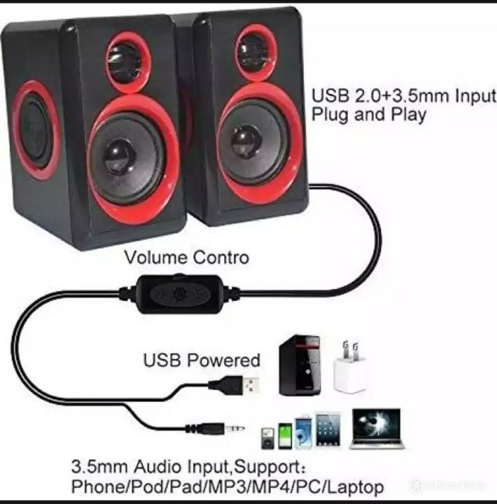multi media speaker for pc , laptop and mp3 best quality | Daraz.pk