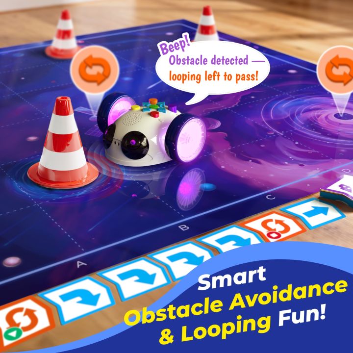 Apitor Mini Robot Wheels Dual Coding Robot APP Remote Control Ages 5 ...
