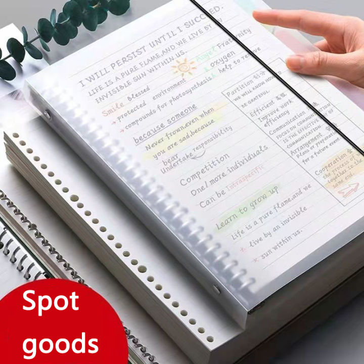 60Sheet Replaceable Refill Loose Leaf Notebook A4 A5 B5 Spiral Binder ...