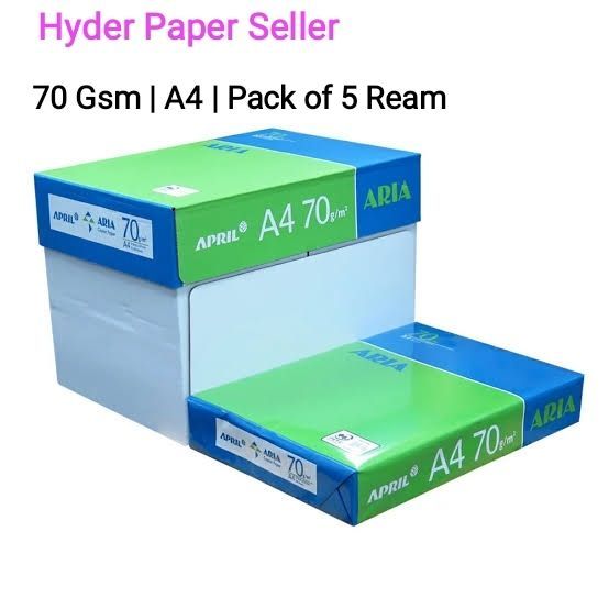 Aria Paper A4 Size 70 Gm 5 Ream box | Daraz.pk