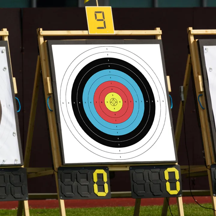 10pcs 40x40cm Professional Archery Targets Paper Practice Training Bow ...