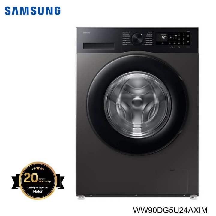 SAMSUNG WW90DG5U24AXIM 9 Kg Washing Machine With AI Eco Bubble WiFi ...