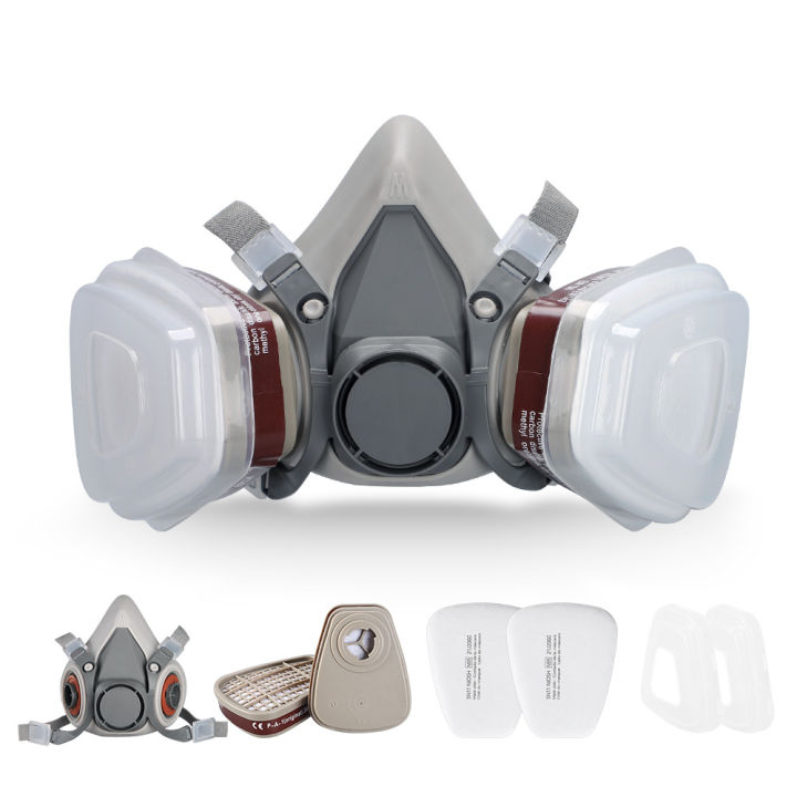 6200 Mask Dust And Gas Mask Set Half Face Dust Mask For Painting ...