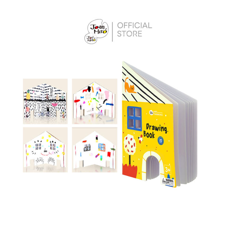 Joan Miro house shape coloring book drawing book, house-shaped drawing ...