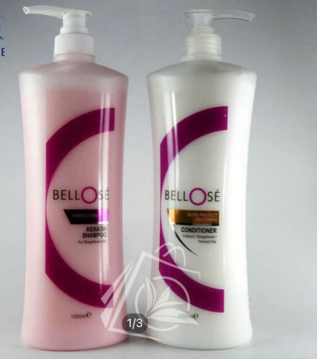 Bellose perfect straight Large 1000ml shampoo & conditioner | Daraz.lk