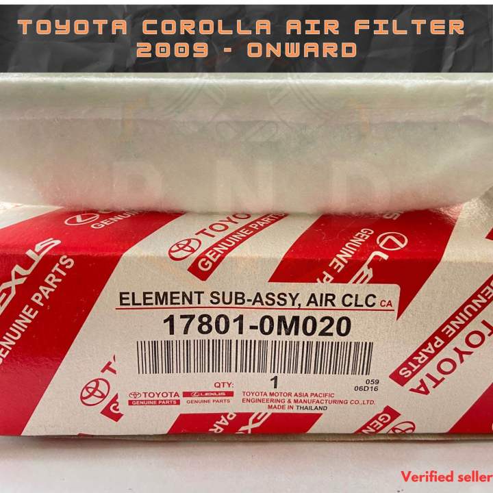 Original Denso Air Filter (Made in Thailand) Toyota Corolla 2009 ...