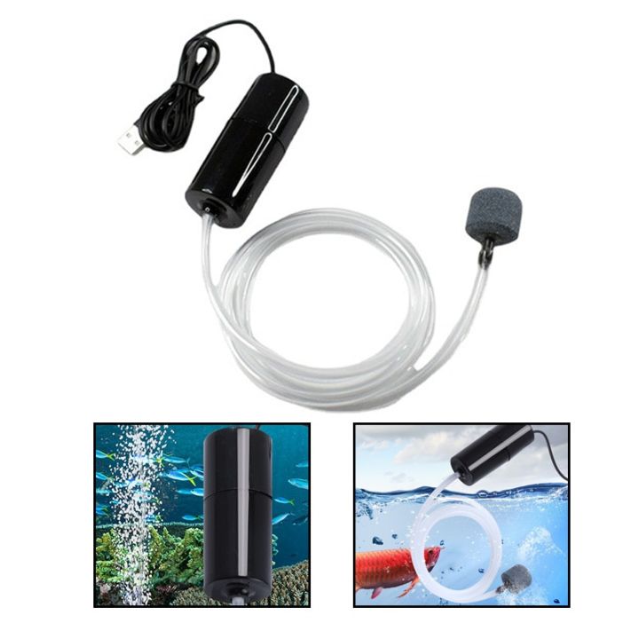 Silent Oxygenator Small Oxygen Pump Portable Mini USB Charging Fish ...