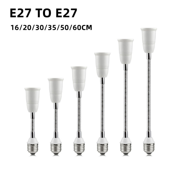 16/20/30/35/50/60cm E27 to E27 Base LED Lamp Holder Extension Adapter ...