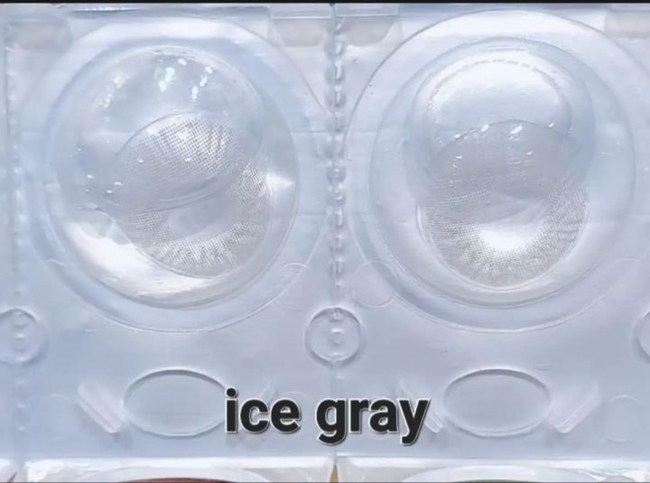Ice Grey Color Eye Lenses Soft + Free Water Kit | Daraz.pk