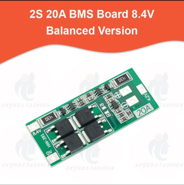 2S BMS 20A Circuit Module 8.4v Li-Ion Battery Protection Board | Daraz ...