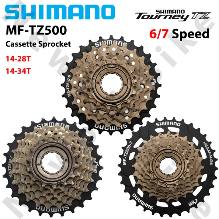 SHIMANO TOURNEY TZ500 7Speed 6S Multiple Freewheel MF-TZ500-7 MF-TZ500 ...