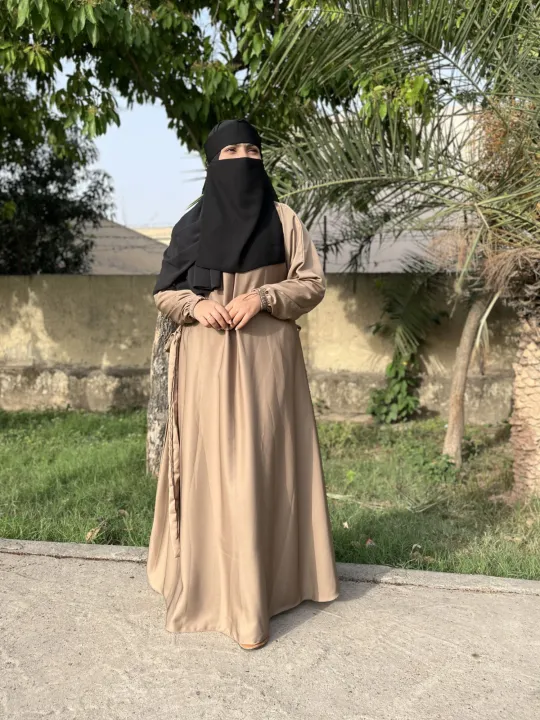 plane abaya with belt and pocket for women and girls | Daraz.pk