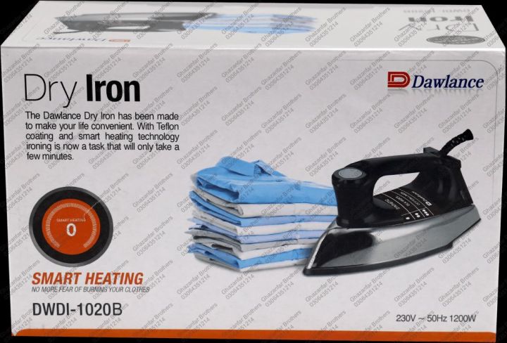 DAWLANCE DWDI 1020 Black Dry Iron | Daraz.pk