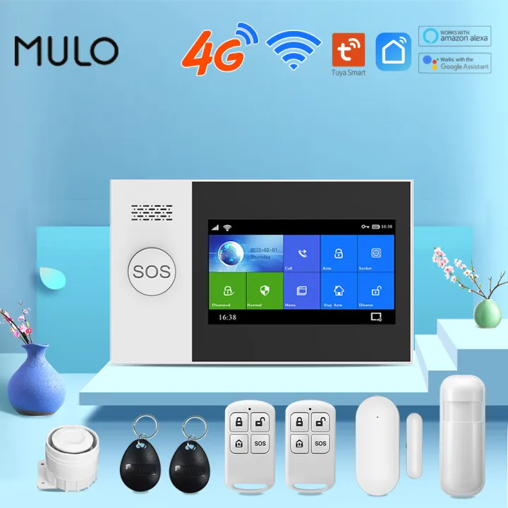 Tuya 4G Home Alarm Smart Home Wireless alarm system For Home Garage ...