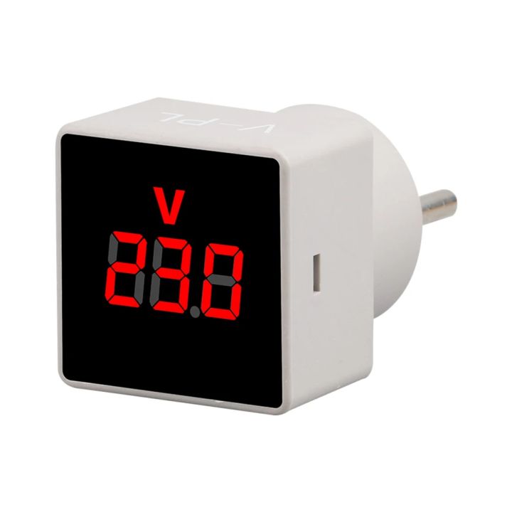 Digital Voltage Measuring Monitor EU Plug AC 50-380V Volt Test Monitor ...