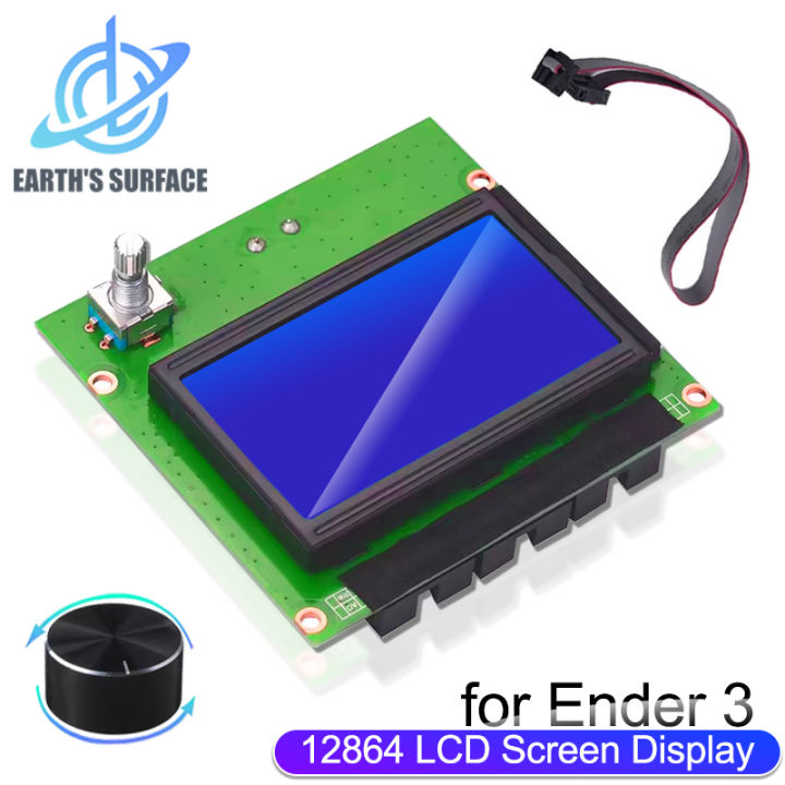 12864 LCD Screen HD Display for Ender 3 3D Printer Blue Control Panel ...