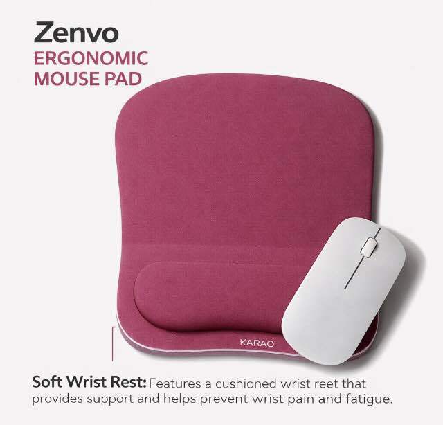 Small Size Gaming Mousepad with Wrist Rest – Non Slip Waterproof Mouse ...
