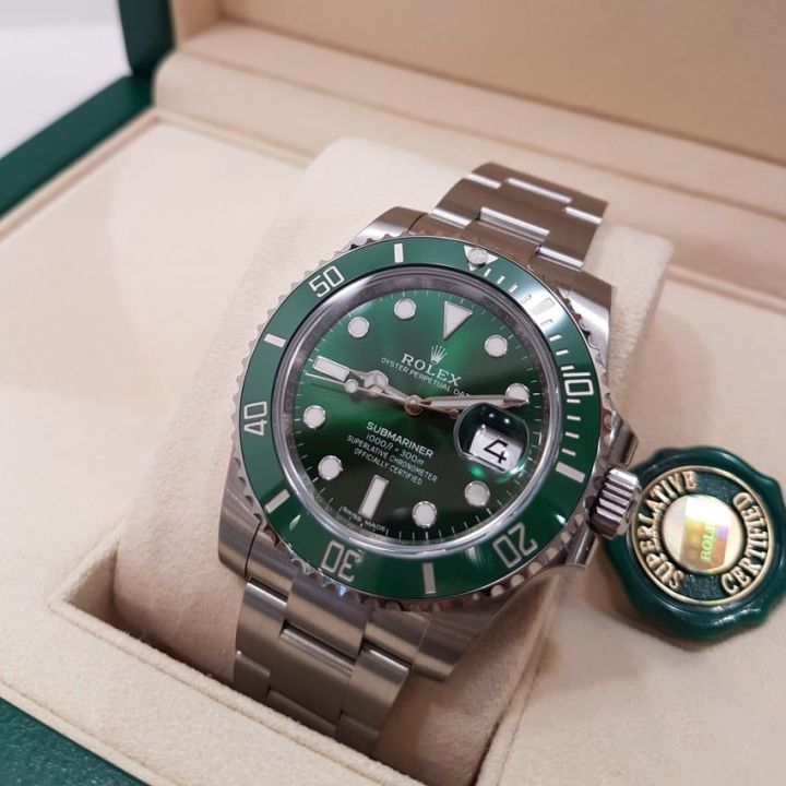 watches for men submariner date / day color silver dial green new rolex ...