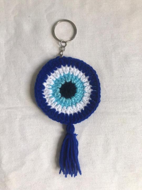 Crochet Evil Eye Keychain / keyring | Daraz.com.np