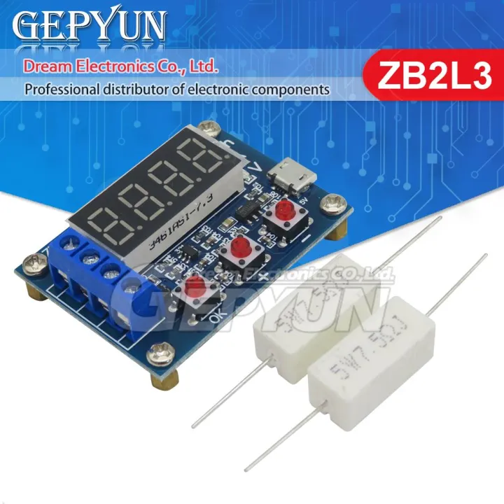 ZB2L3 Battery Tester LED Digital Display 18650 Lithium Battery Power ...