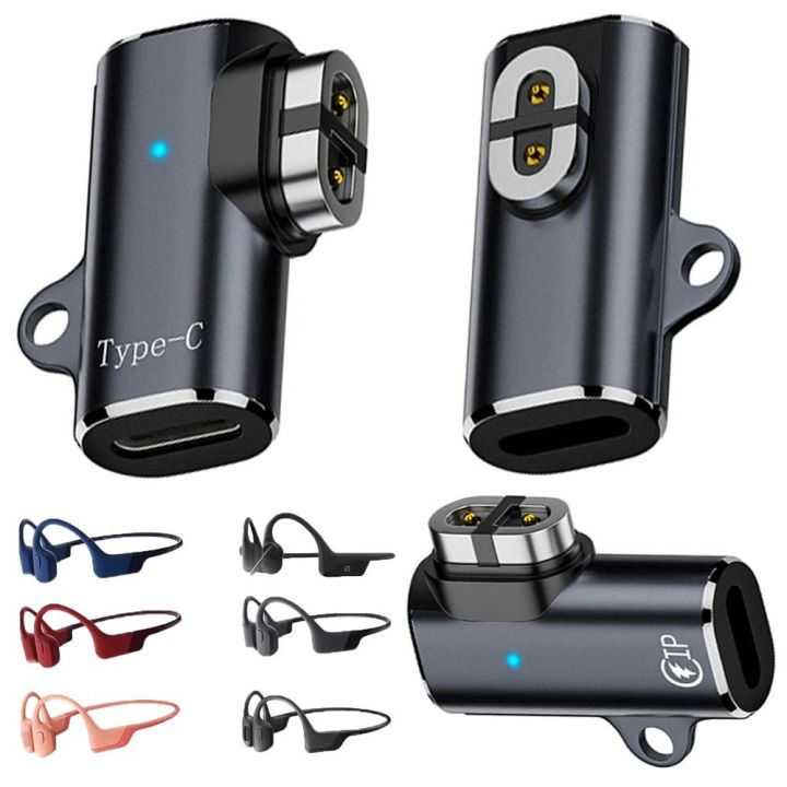 Magnetic Charger Bone Conduction Headphone Charging Adapter 90 Degree ...