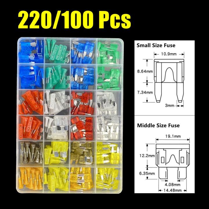 Assortment Automotive Fuses Middle Small Mini Type Blade Fuse 5A/7.5A ...