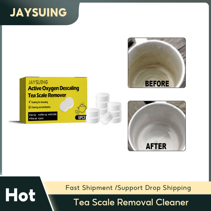 Tea Scale Removal Cleaner Active Oxygen Descaling Effervescent Tablets ...