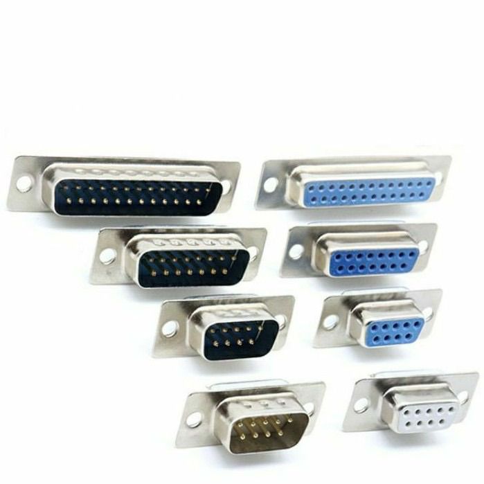 DB9 ,DB15 , DB25 male female connector with socket D-sub 9 pin PCB ...